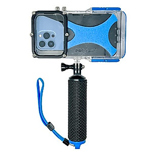 ProShot Dive - Underwater iPhone Housing Rated to 130ft/40m. Universal Waterproof iPhone Case, Compatible with All iPhones. Fits iPhone 6s - iPhone 14 Pro Max. Scuba Diving and Snorkeling iPhone Case.