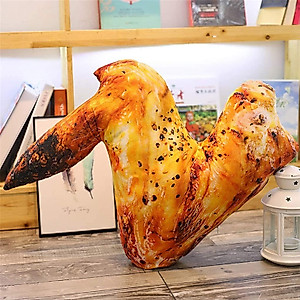 3D Chicken Leg&Chicken Wing Pillow Plush Toy,20cm Pillow Soft Lumbar Back Cushion Pillow Cushion Soft Throw Pillow for Home Decor Throw Pillow Photography Background Background,Pillow Sofa Back