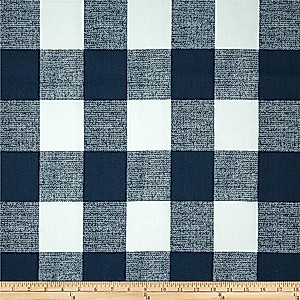 Premier Prints Anderson Check Slub Premier Navy, Fabric by the Yard