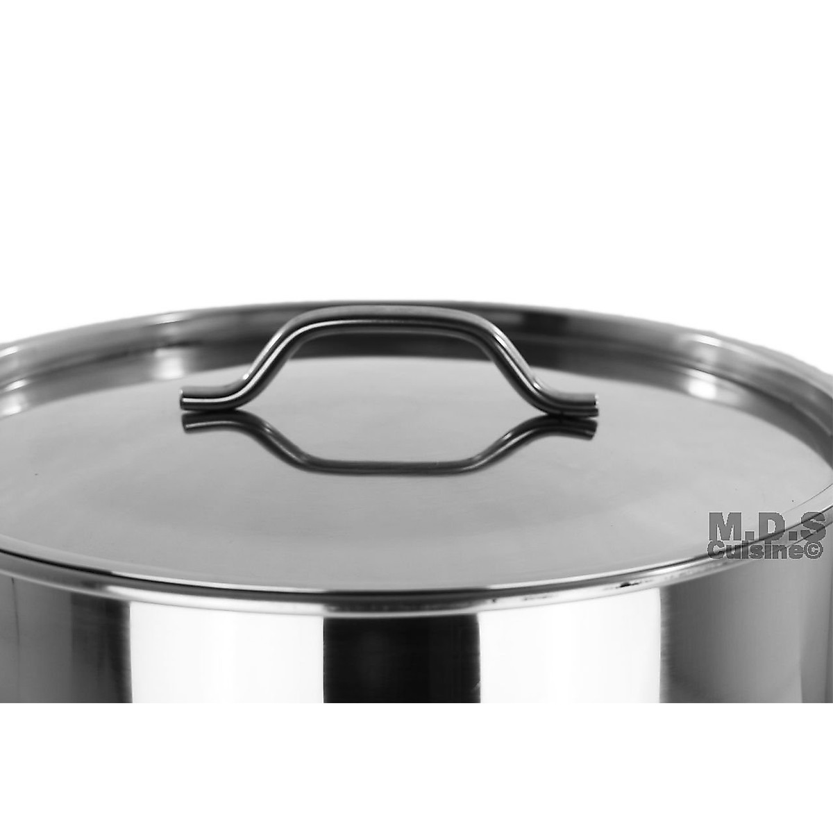 Stock Pot Stainless Steel 40QT Lid Steamer Pot Brew Vaporera Kettle Tamales New 10Ga