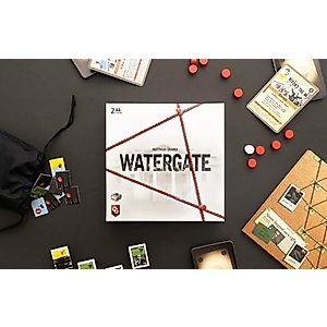 Capstone Games: Watergate, Strategy Board Game, History of Watergate Included with Game, 2-Player Game of The Year 2019, Ages 12 and Up, Cover Color May Vary