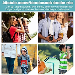 Qbily 60 "Long 3 Piece Adjustable Shoulder Straps, Universal Portable Non-Slip Nylon Shoulder Strap and Neck Straps for Replacement IPad/Tablet Cases, Camera, Binoculars and Luggage Computer Bags