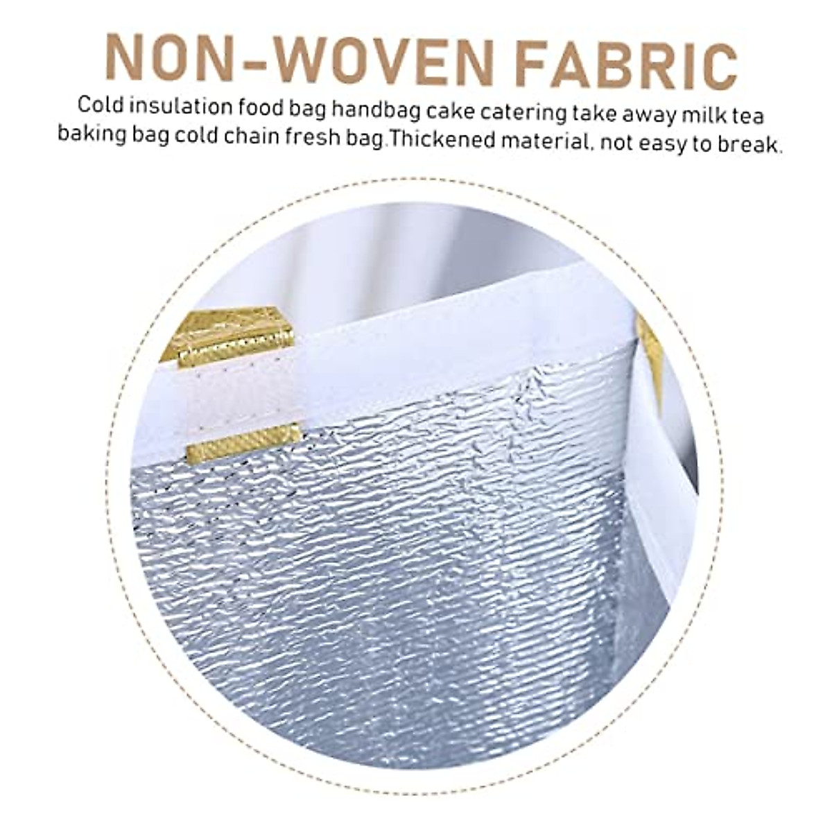 Anneome 2pcs Pie Takeaway Carrier Home Zipper Delivery Bags Pizza Restaurants Warmer Picnics Catering Insulated Cold Portable Foldable Cooler Thermal Duty Inch Camping Food Transport Bag