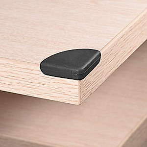 uxcell Corner Guards Edge Protector Furniture Table Corner Protectors Adhesive Soft Silicone Black 30x30x9mm, 28 Pcs