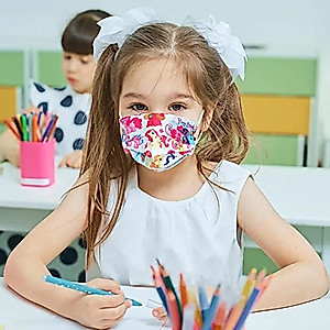 50PCS Kids Disposable Face_Mask Children 3Ply Earloop Breathable Kids Boys Girls Outdoor School Back to School Supplies Sky