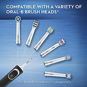 Oral-B Vitality FlossAction Electric Toothbrush with Replacement Brush Head, Black