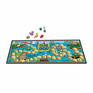 Learning Resources Sum Swamp Game Addition & Subtraction Game - 8 Pieces, Ages 5+, Math Games for Kids, Educational Kids Games, Kindergarten Math Board Games Gifts for Boys and Girls