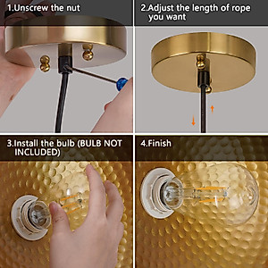 ALAISLYC Black Pendant Lights Matte Pendant Lighting for Kitchen Island Industrial Adjustable Height Vintage Dome Hanging Light Fixtures for Barn, Dining Room 3 Pack