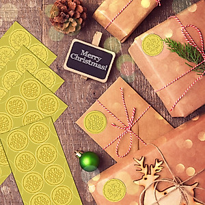 Zonon 100 Pieces Gold Embossed Wax Seals Foil Envelope Sticker Round Embossed Foil Seals Aluminum Foil Sticker Flower Pattern Certificate for Invitations Greeting Cards Party Wedding, 2 Styles