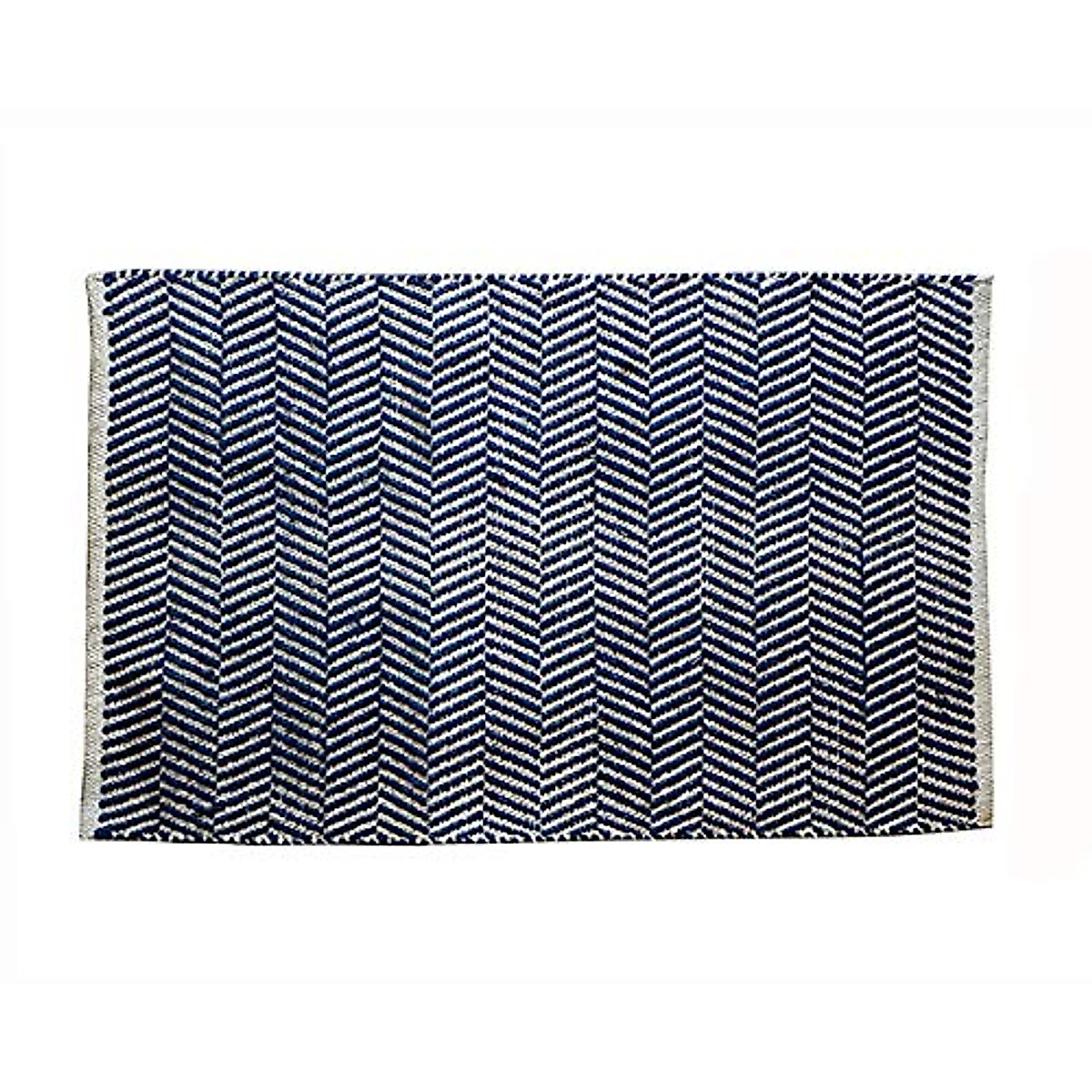 The Home Talk Jute Hemp Cotton Chevron Area Rug | Handcrafted Traditional Rugs | Braided Carpet | Natural Shag Rugs for Entryway Bedroom, Home Décor, Dining Room | Eco-Friendly | 2’ x 3