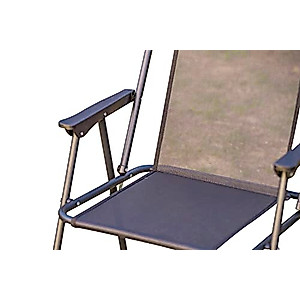 ALLINLIFE 6 PCS Outdoor Patio Furniture Set with Umbrella 4 Folding Chairs & Glass Table Garden Patio Table and Chairs Dining Set for Bistro,Deck,Black (Round Table Set)