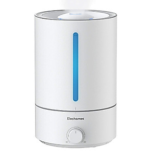 Elechomes 5L(1.32Gal) Cool Mist Humidifier & Essential Oil Diffuser Combo, Top Fill Ultrasonic Humidifiers for Bedroom, Baby Nursery Room and Office, Whisper-Quiet, 360° Nozzle, Auto Shut-Off Timer