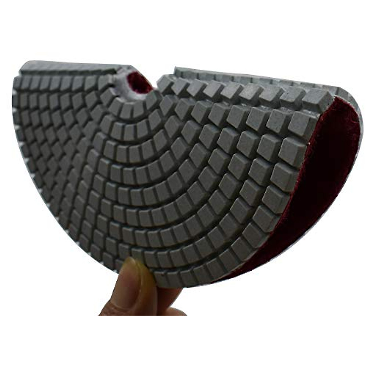 Konfor 5 Inch Wet Diamond Polishing Pads - 7 Piece Set for Marble Granite Concrete Countertop Glass Engineered Stone