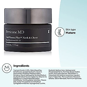 Perricone MD Cold Plasma Plus+ Neck & Chest Broad Spectrum SPF 25 1 Ounce