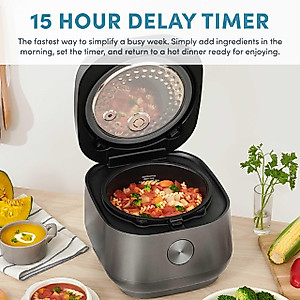 AROMA® Professional 6-Cups (UnCooked) / 3Qt. 360° Induction Rice Cooker & Multicooker (ARC-7606GR)