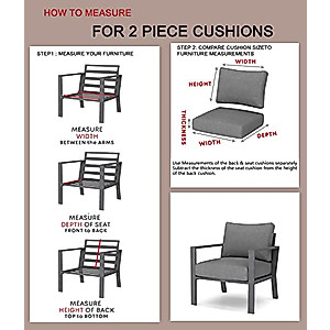 Creative Living Sofa Outdoor Deep Seating Patio 24x24 Replacement Cushions, 6 Piece Set, Navy