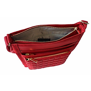 Hedgren Rosa Quilted Crossbody, Sun Dried Tomato