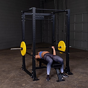 Body-Solid GPR400 Power Rack with 1000 Lb. Weight Capacity for Squats, Deadlifts, and Weightlifting Workout, Black