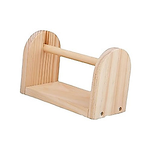 DYNWAVE Yarn Ball Holder Yarn Dispenser Organizer Yarn Winder Wood Yarn Skein Holder Thread Stand for Skein Cord Craft & Sewing Knit DIY Supplies, M 20x10x13cm