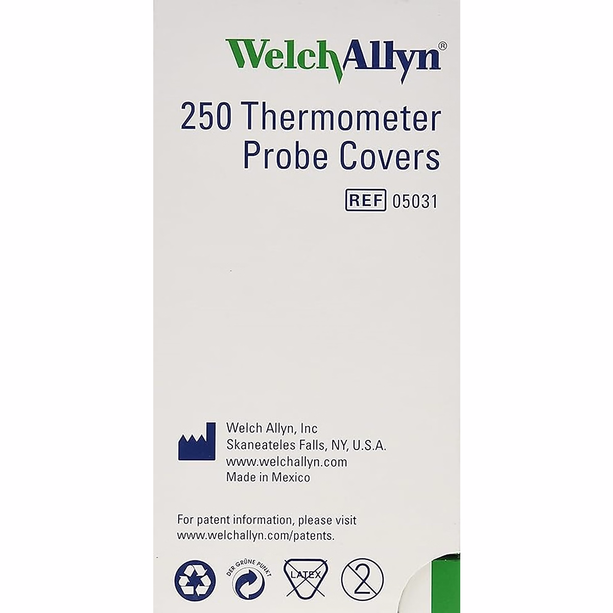 Welch Allyn Oral Disposable Probe Covers for SureTemp Plus 692 & 690, Case of 1000