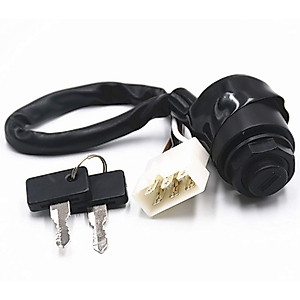 Ignition Switch 27005-0011 for Kawasaki Mule 500/550 / 520/600 / 610 / SX / 2010/2020 / 2500/2510 / 2520/4000 / 4010 1990-2018 Mule 2010 Mule SX (Replaces 27005-0011 & 27005-1146 & 27005-1191) W34