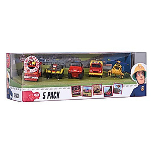 Majorette 7/203094002038 SLP GIFTPACK 5pcs Miniature Cars Set, Red/Yellow