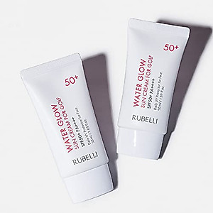 Rubelli Water Glow Sun cream for golf 50ml SPF50+ PA++++ | Korean Sunscreen | No White Cast, Strong UV Protection, Moist Essence Type