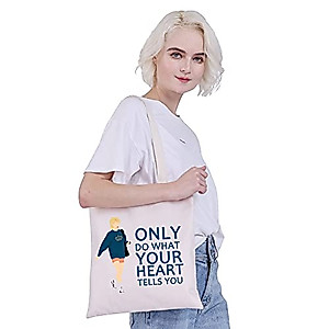 CMNIM Princess Dian- Tote Bag Princess Gift Lady Dian- Motivation Quote Only Do What Your Heart Tells You Shoulder Bag (Princess Dianan Tote Bag)