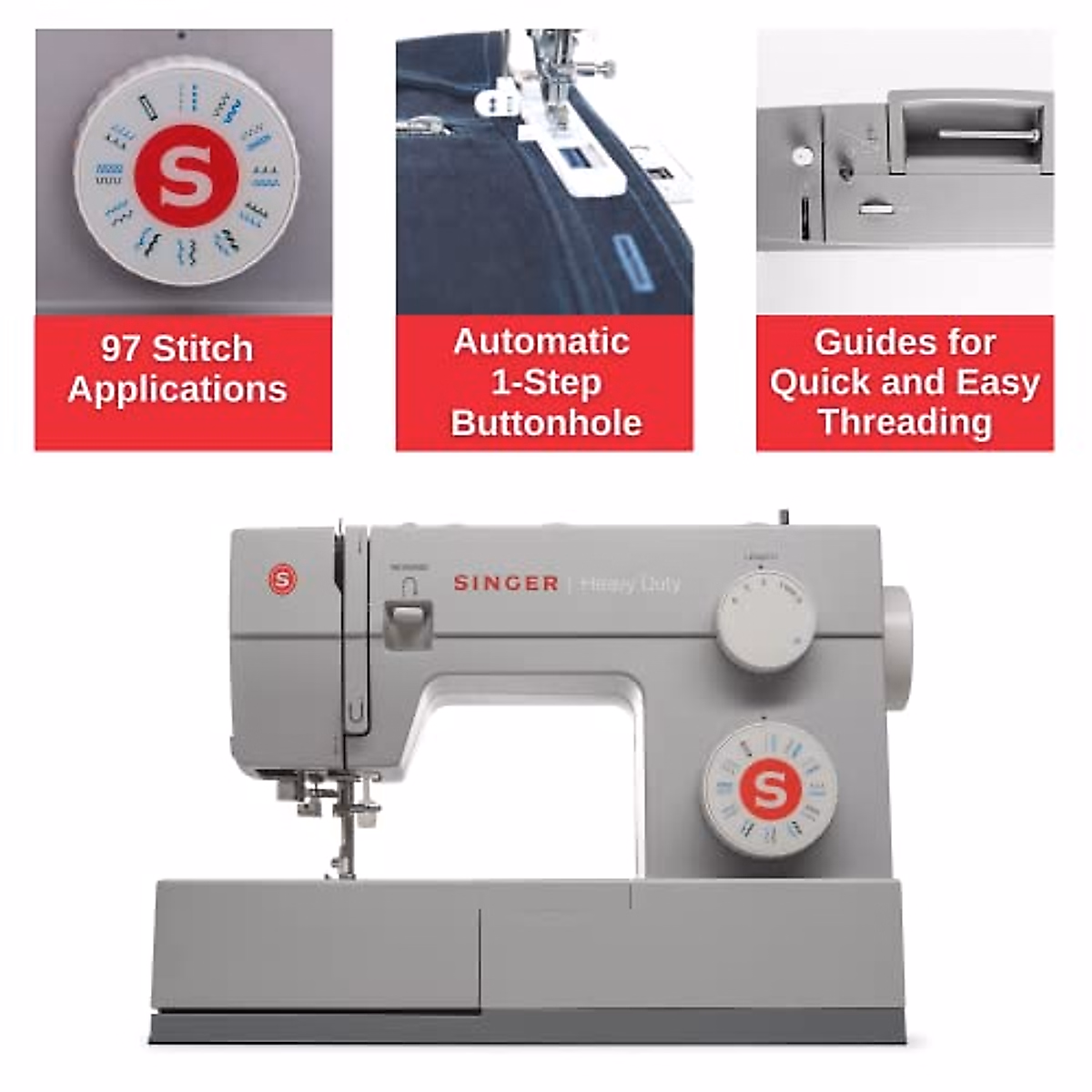 SINGER 44S with Kit Sewing Machine, Grey