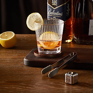 ANBFF Whiskey Glasses Set of 2, 10oz Drinking Glass Cups, Heavy Bottom Rocks Glasses, Crystal Old Fashioned Glass with Gift Box - Barware for Bourbon, Scotch, Cocktail for Men Women