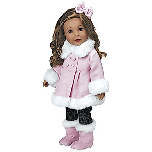 Adora Amazon Exclusive Amazing Girls Doll Accessories, Clothes for 18" Baby Dolls Includes Leggings, Headband, ad Boots, Birthday Gift For Ages 6+ - Snowy Winter Outfit