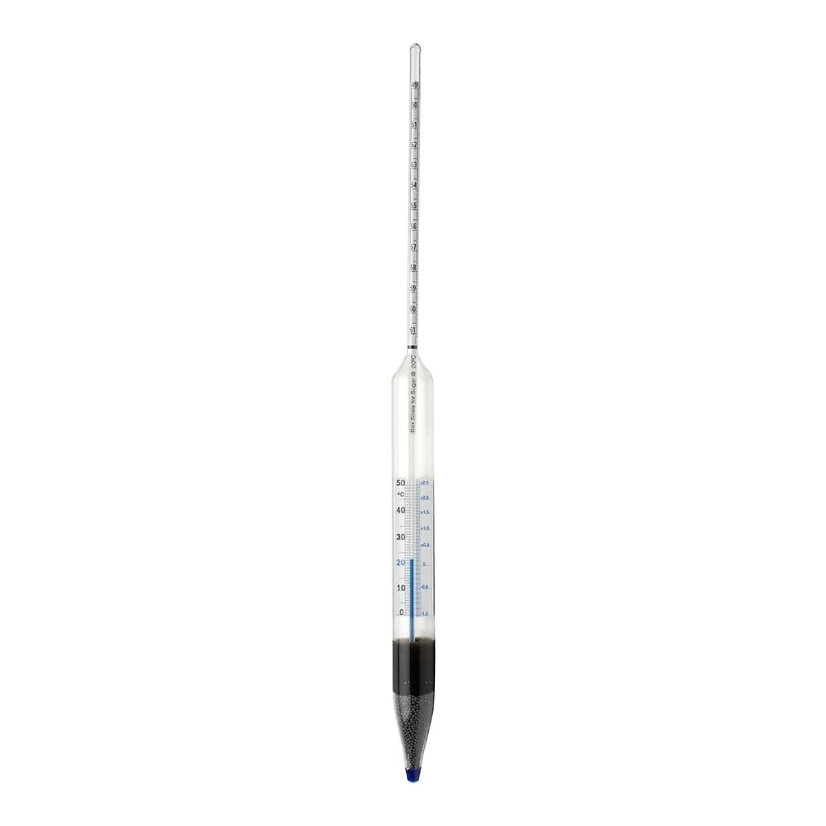 SP Bel-Art, H-B DURAC Safety 9/21 Degree Brix Sugar Scale Combined Form Thermo-Hydrometer (B61822-0100)