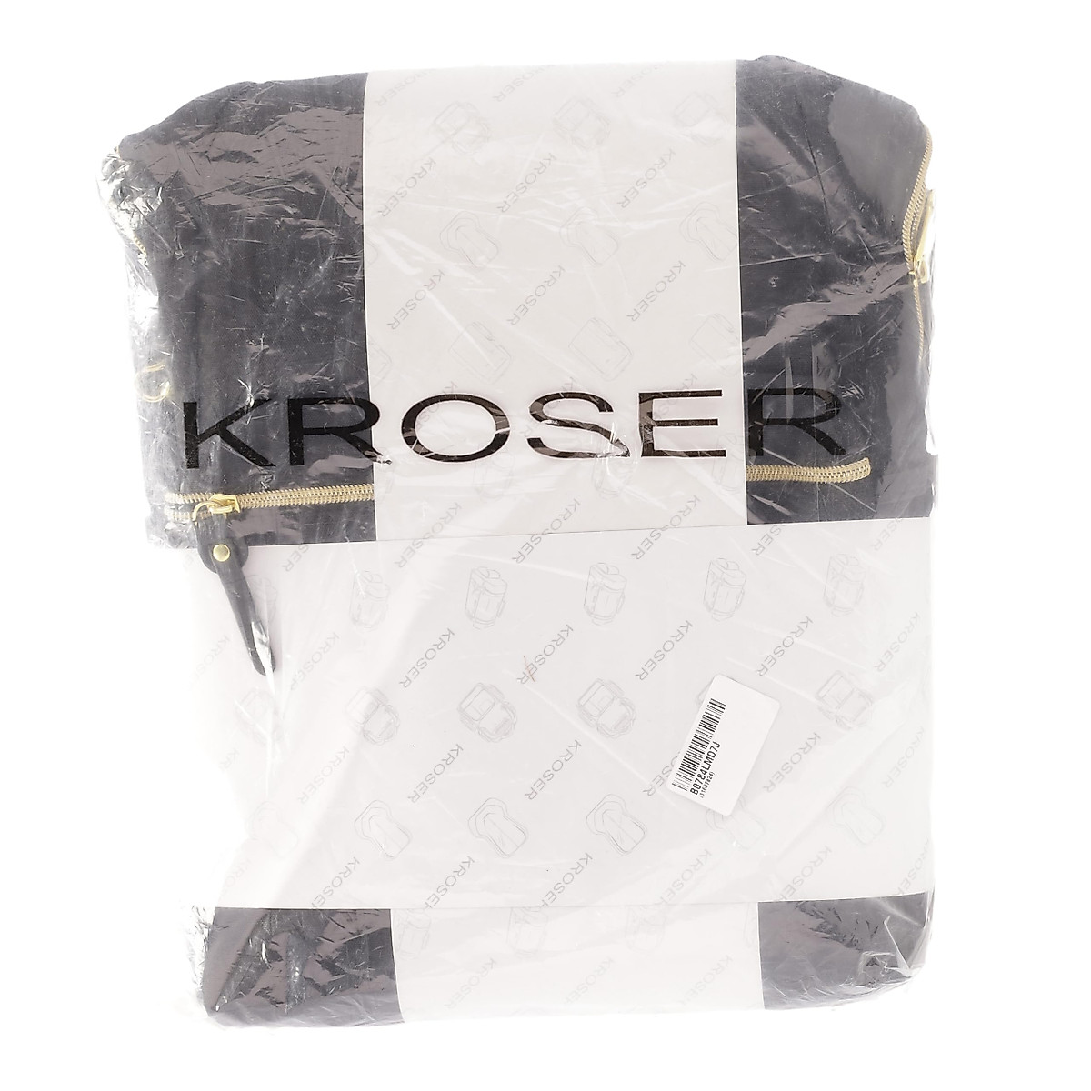 KROSER Laptop Backpack 15.6 Inch Stylish School Backpack Doctor Bag Water Repellent College Casual Daypack with USB Port Travel Business Work Bag for Men/Women-Black