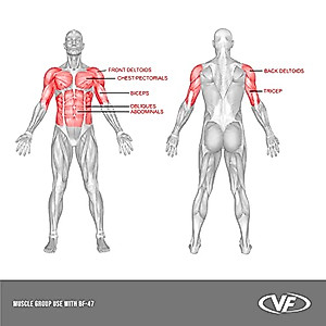 Valor Fitness BF-47 - Weight Bench Press Machine - 9 Adjustable Positions Flat Incline with Converging Arms - Plate Loaded - Chest Arm Ab Workout, Home Gym Equipment 250 LB Combined Max