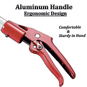 RUYARXNM 67'' Telescopic Snake Tongs Aircraft-Grade Aluminum Alloy Reptile Grabber Rattle Snake Catcher Wide Jaw Handling Tool with Lock for Hunting Game Finders 2023 New Launch