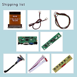 VSDISPLAY HD-MI DVI VGA Audio Controller Board for 23" LTM230HT05 27" LTM270HT03 1920X1080 LCD Screen