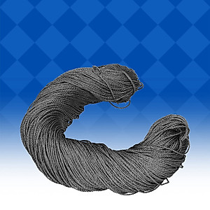 Flexible Carbon Fiber Rope, High Strength Graphite Ropes Smooth Exterior Heat Resistant for Negative Ion Conductive Electrode for High Temperature Sewing(Diameter 6mm)