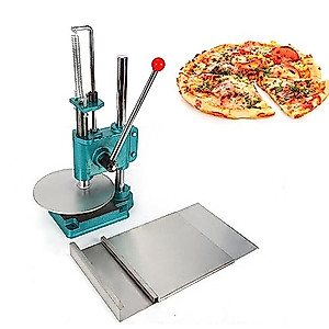 Pizza Machine,Manual Pastry Press,9.5IN Manual Pastry Press, Heavy Duty Food Grade Stainless Steel Press, Pallet, Pull Plate, Suitable for Home, Commercial Making Pizzas, Pastries,Dough