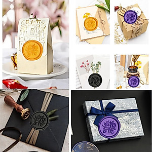 Wax Seal Sticks, Atopbb Halloween 30 Pcs Glue Gun Wax Sealing Sticks for Wax Seal Stamp, 3 Colors Sealing Wax Sticks Set for 0.28'' Glue Gun Wax Sealing Sticks (Halloween)