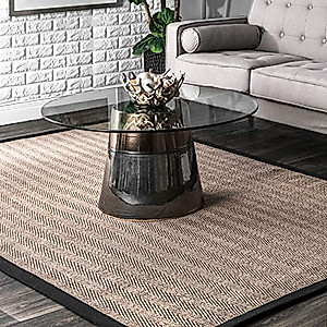 nuLOOM Lauren Casual Solid Area Rug, 8' x 10', Black