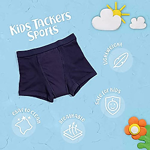 CONNI Kids Training Boxer Pants Soft Shorts Reusable Toddler Potty Training Underwear Waterproof Easy Pull Up Youth Incontinence Aqua Sizes 4-6