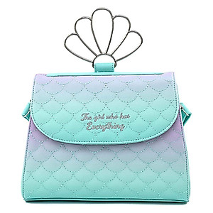Loungefly Little Mermaid Ombre Scales Shell Handle Crossbody