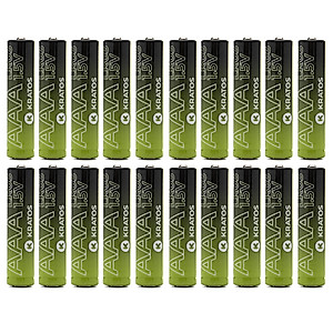 Kratos Power AAA Batteries - 20 Pack Alkaline Batteries - Long-Lasting All-Purpose Triple A Batteries - 10 Year Shelf Life - Mercury & Cadmium Free AAA Battery Pack - Disposable Replacement Batteries