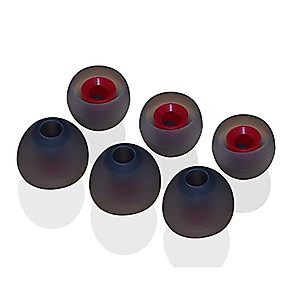 GSHLLO 36 PCS Silicone Earbuds Covers Caps Ear Tips Eartips Replacement Earpads for Ear Headphones