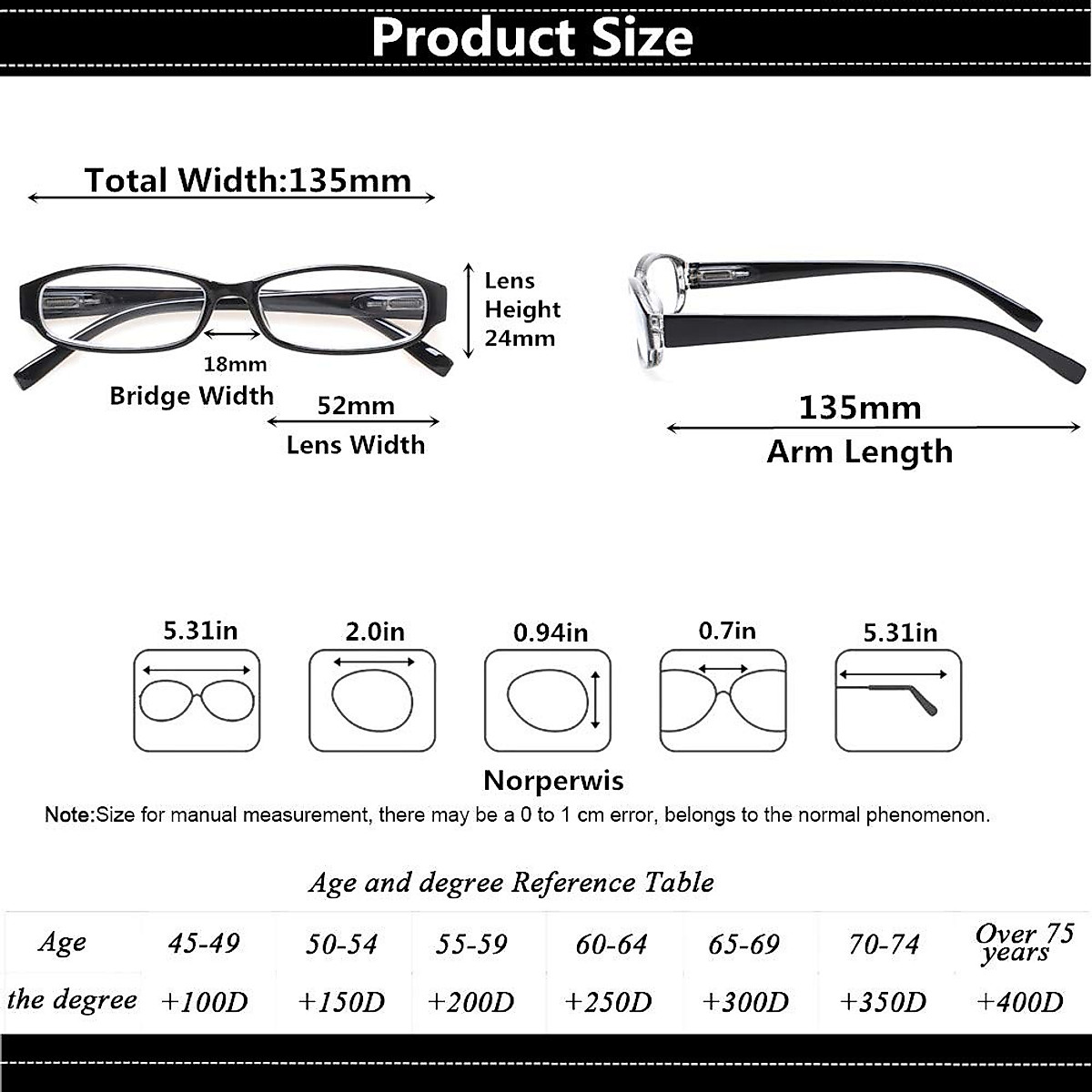 NORPERWIS Reading Glasses 5 Pairs Spring Hinge Comfort Fashion Quality Readers for Men and Women (5 Pack Mix Color, 1.00)