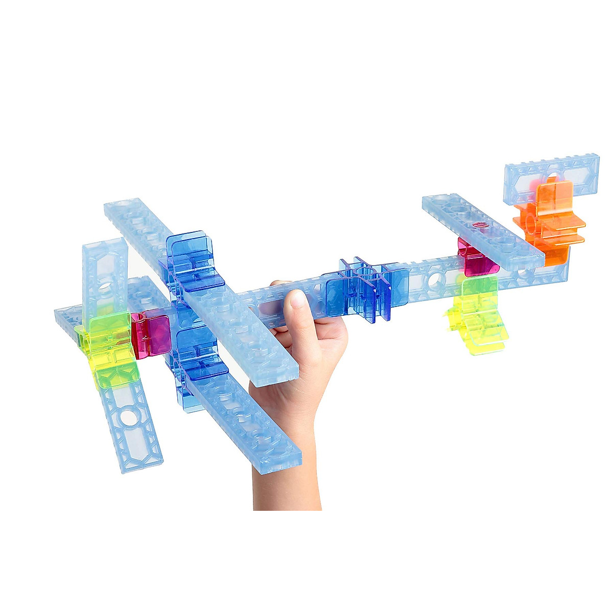 Brackitz Mini STEAM Education Center | STEM Construction Building Block Toy | Sensory Learning Toys for Children PreK-6 | 204 Pc Set