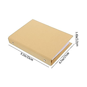 JEWEDECO 1 Set notebook blank unlined journals make your own book monthly organizer book stationery notepad schedule notepads small sketchbook Magazine child portable paper white