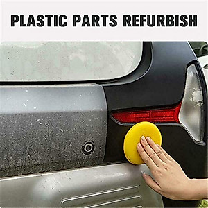 Car Plastic Parts Refurbish Agent 10ml - Coating Paste Maintenance Car Cleaner, Automotive Interior Plastic Part Retreading, Multi-Functional Restore for Car (3Pcs)