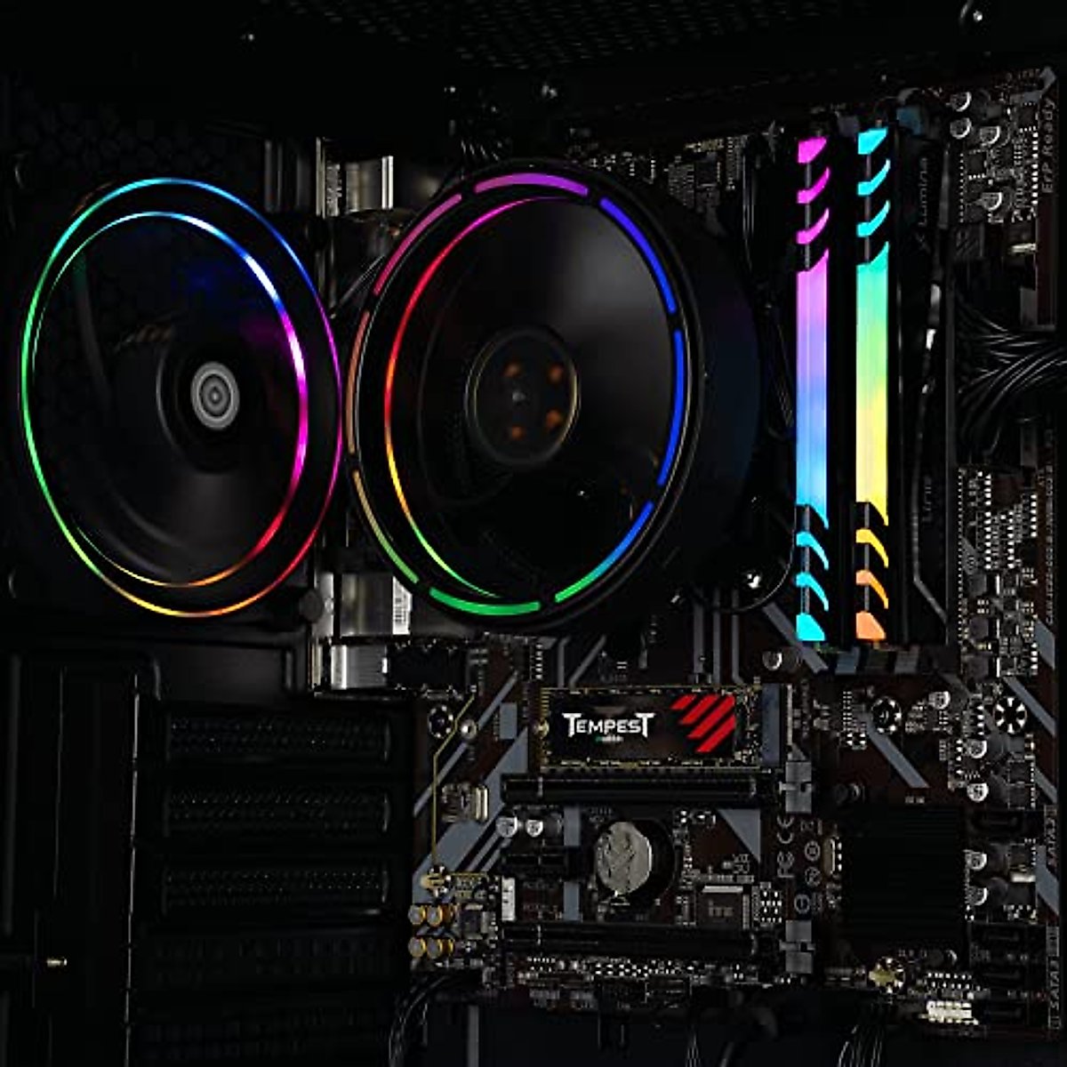 Periphio Terra Prebuilt Gaming PC - AMD Radeon Vega 8 Graphics | Ryzen 7 5700G (4.6GHz Turbo) | 1TB M.2 NVMe SSD | 16GB DDR4 RAM | Windows 10 Gaming Desktop Computer | WiFi + BT