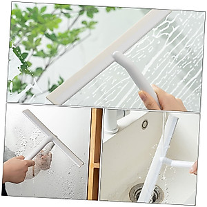 GLEAVI 3 Pcs Ergonomic Handle Glass Squeegee Window Cleaner Tool for Bathroom Tile Easy to Use Cleaning Squeegee for Home